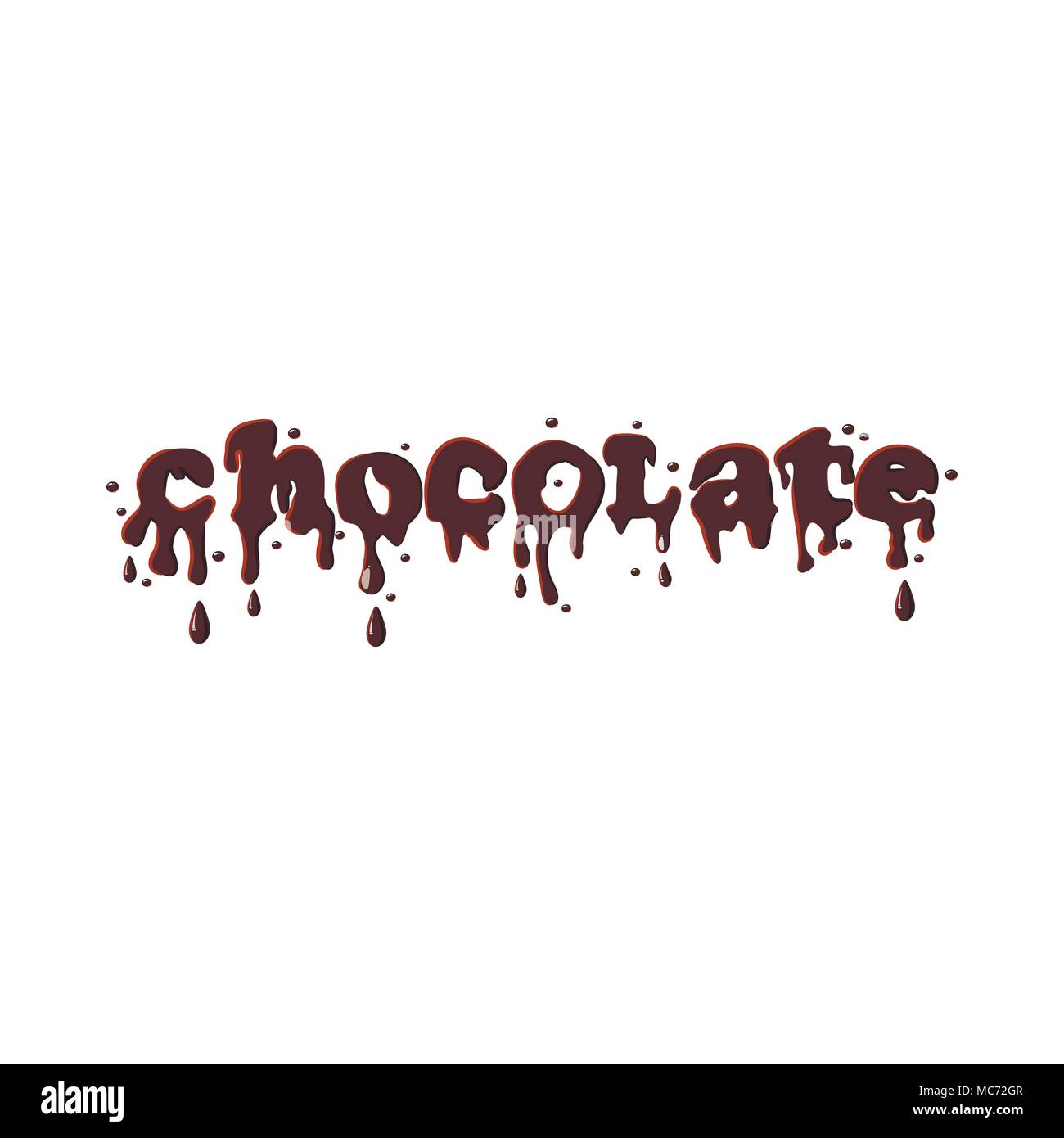 Word chocolate icon Cut Out Stock Images & Pictures - Alamy
