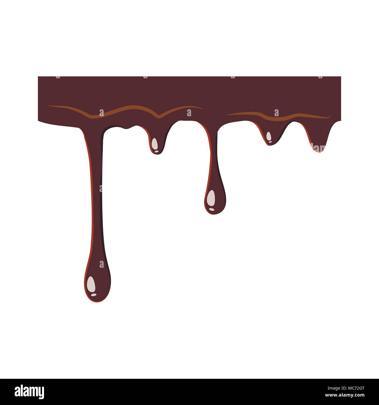 Dripping chocolate icon Stock Vector Image & Art - Alamy
