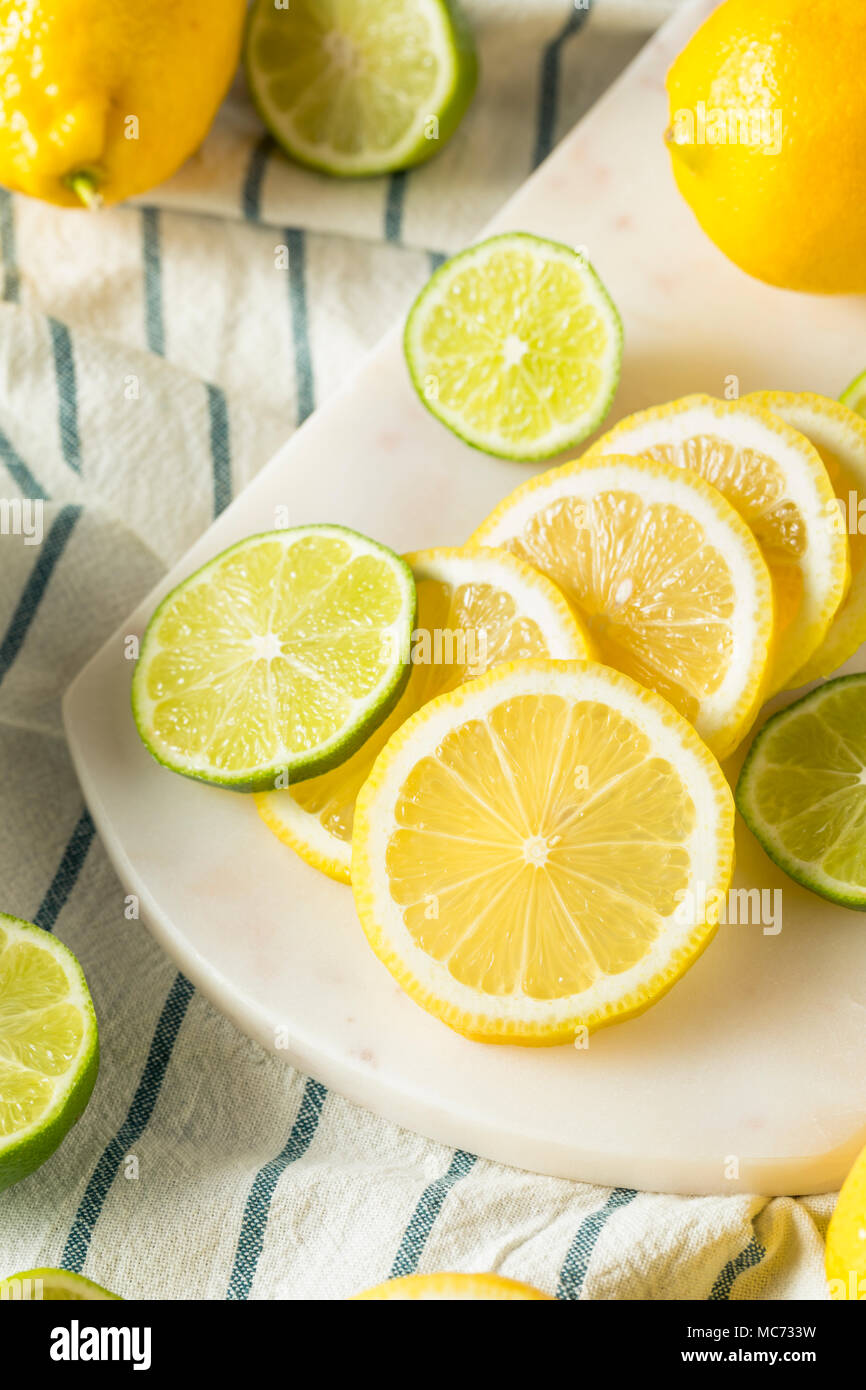 Raw Organic Lemons and LImes Ready to Use Stock Photo - Alamy