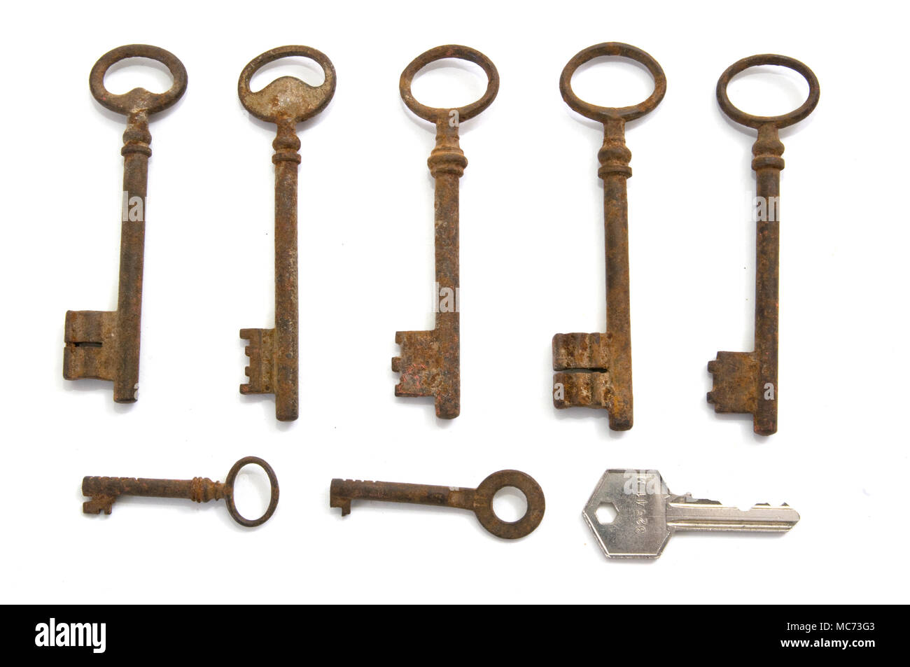 Set of old keys Stock Photo - Alamy