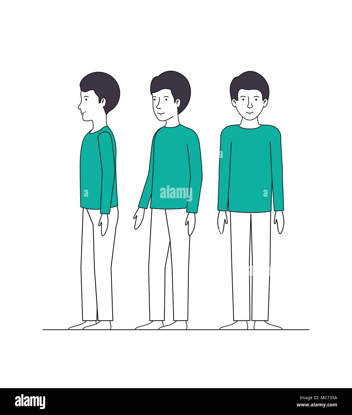 Men social clothes Stock Vector Images - Alamy