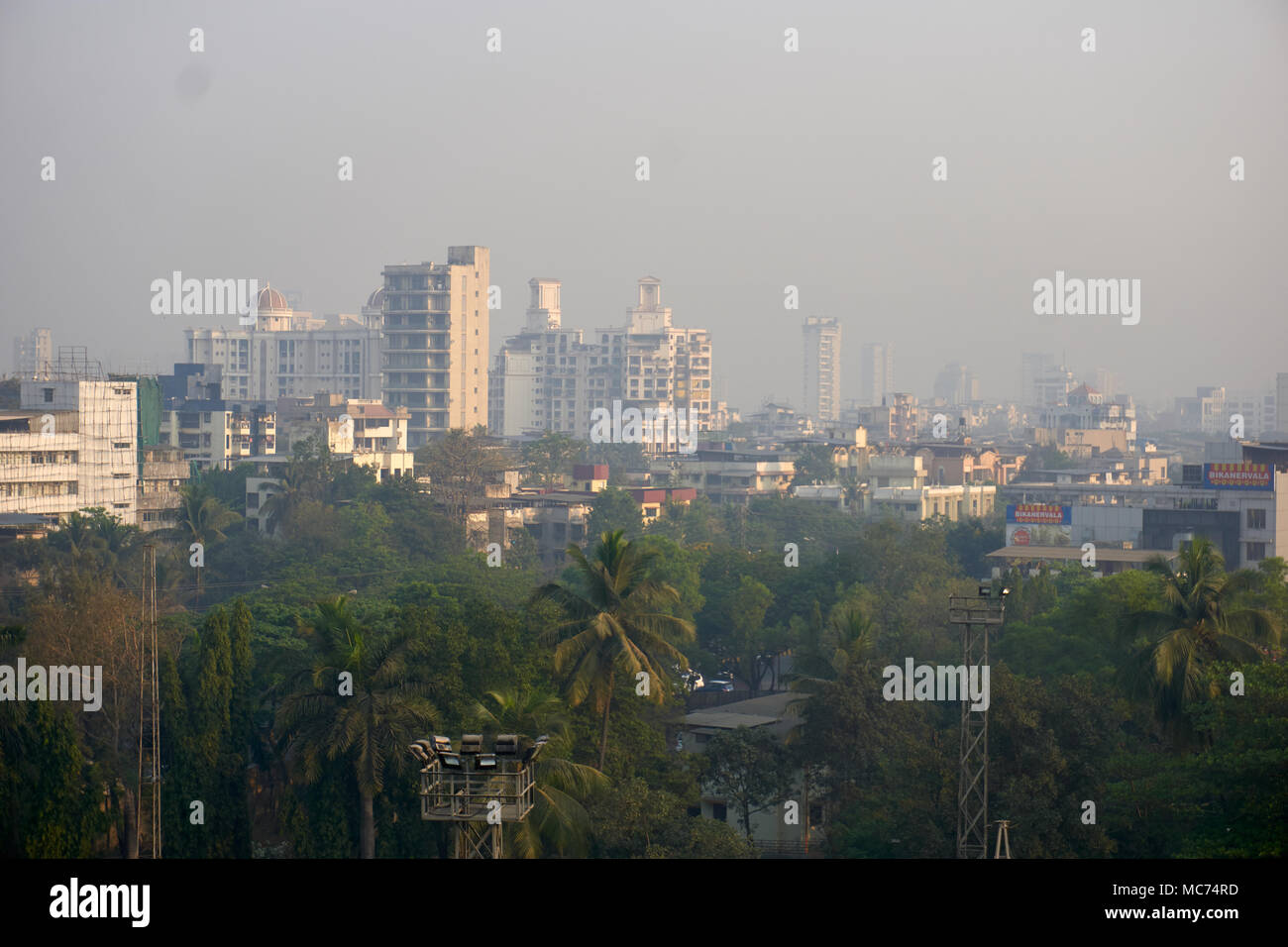 Aerial Mumbai And Sky Stock Photos & Aerial Mumbai And Sky Stock Images ...