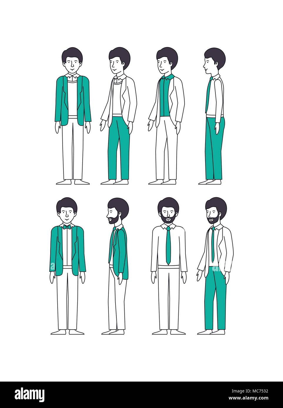 Pretty green clothing Stock Vector Images - Alamy