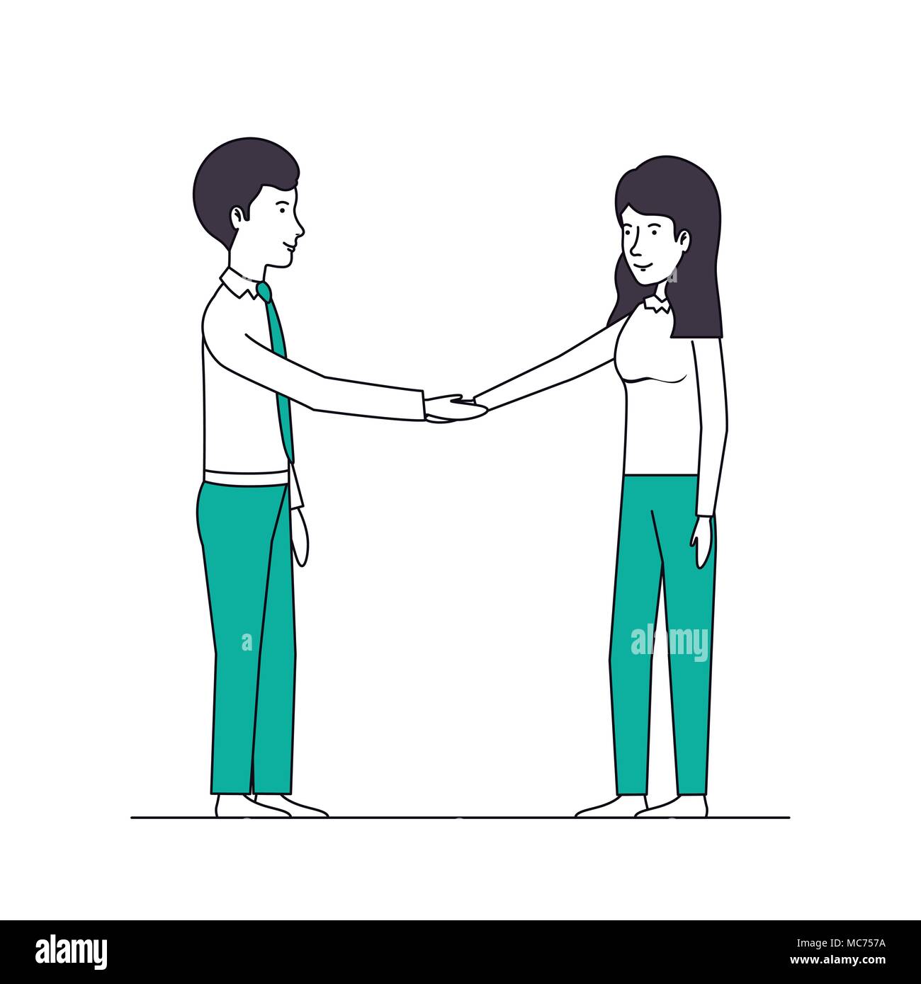 business people shaking hands Stock Vector Image & Art - Alamy