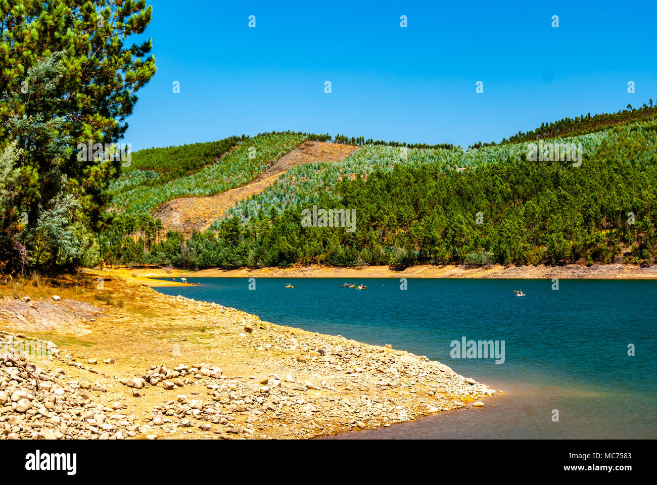 People, boating on river. kayaking Stock Photo - Alamy