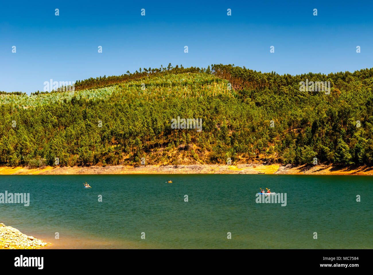 People, boating on river. kayaking Stock Photo - Alamy