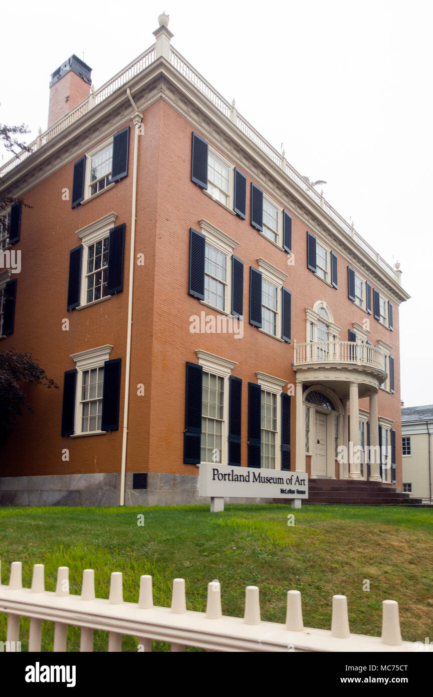 Portland Museum of Art Portland Maine Stock Photo - Alamy