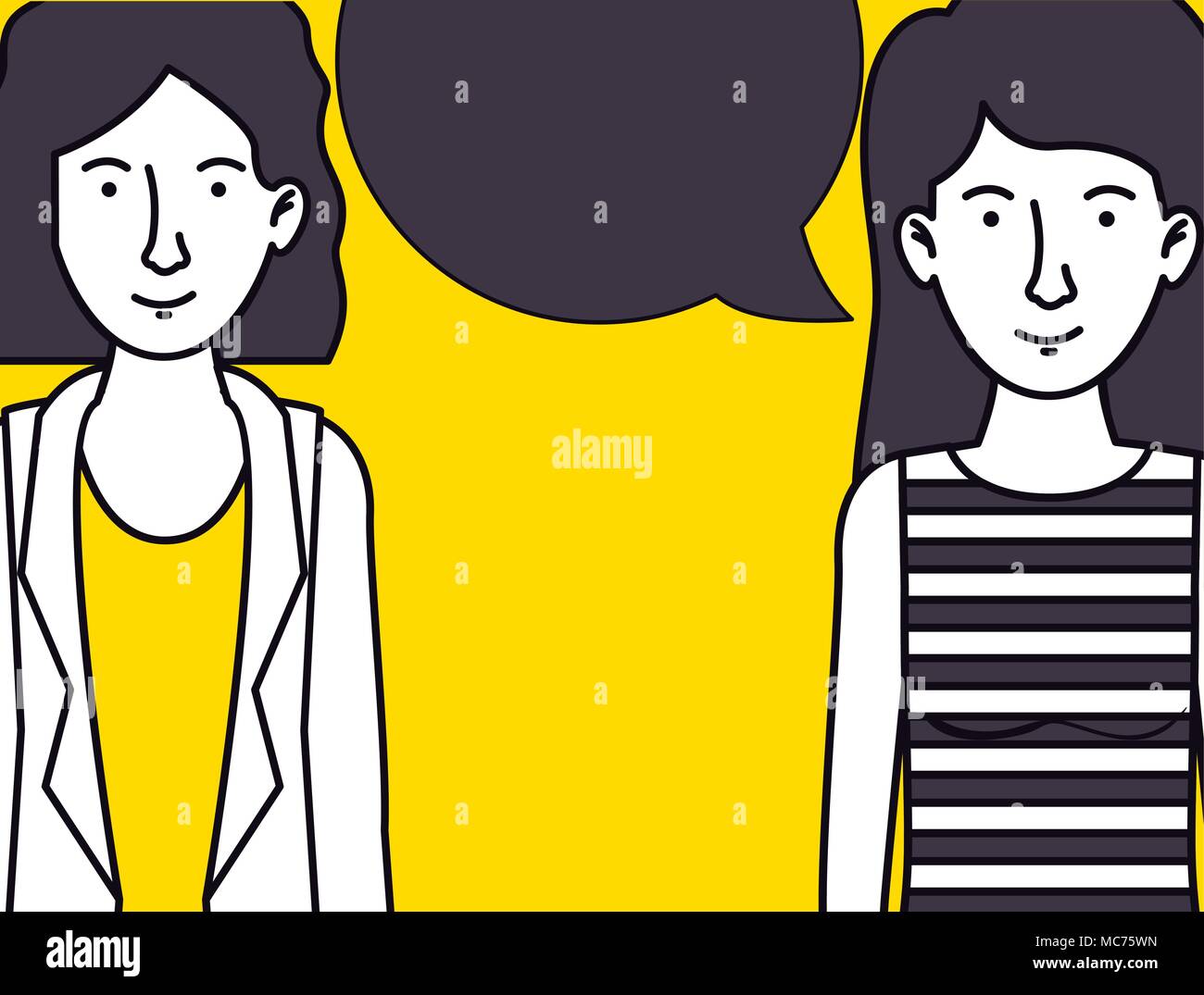 women talking avatars characters Stock Vector Image & Art - Alamy