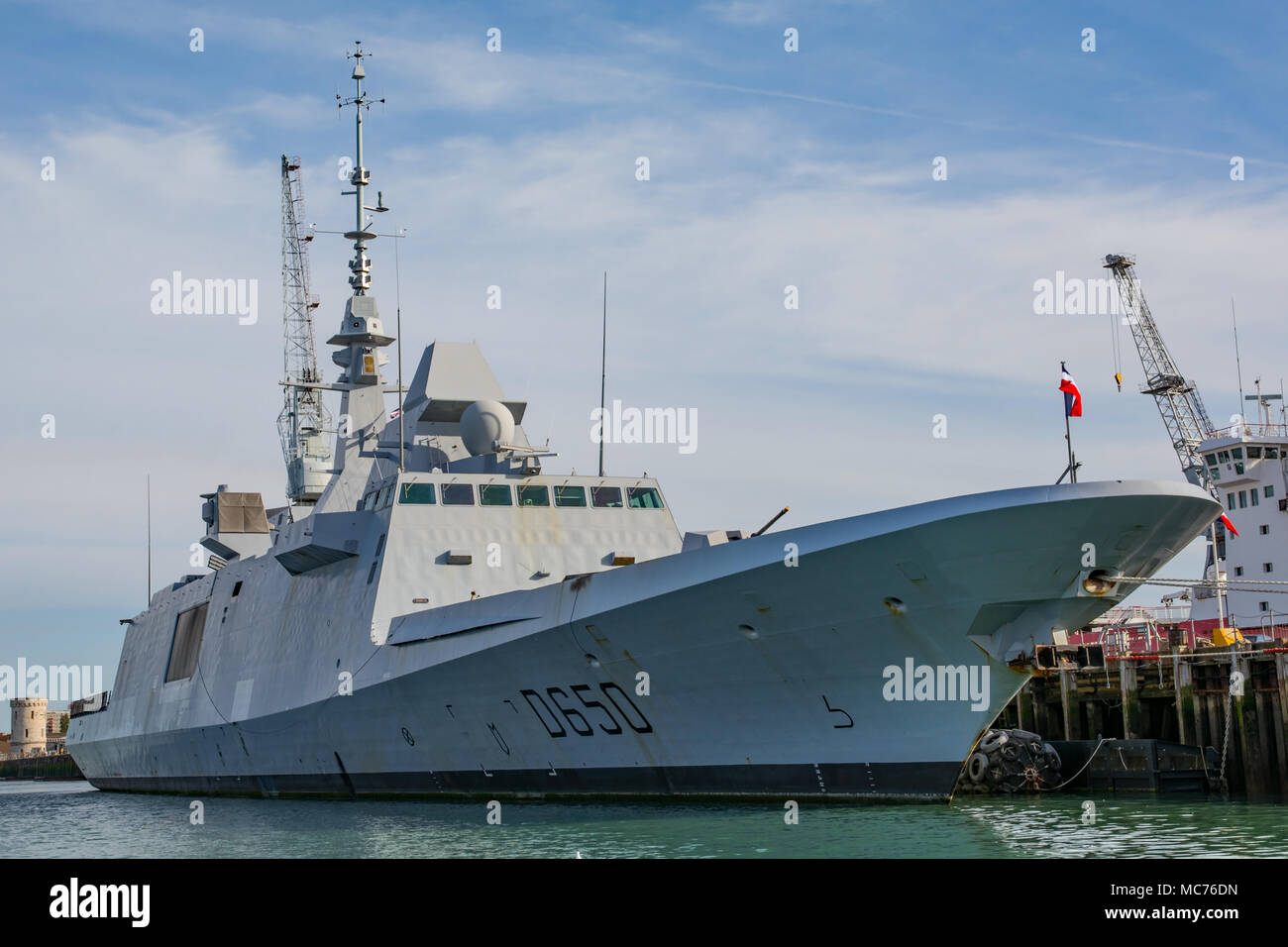French Navy FREMM Class (Cruise Missile) armed warship, FS Aquitaine ...
