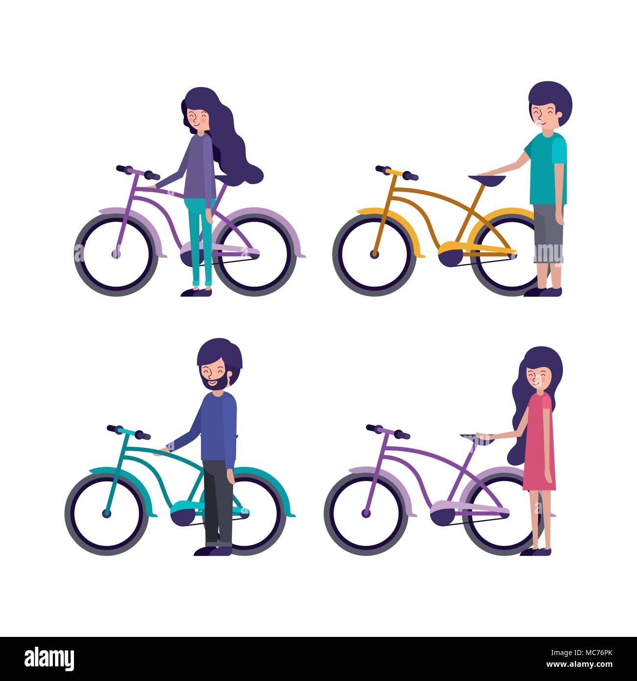 Boys bicycle Stock Vector Images - Alamy