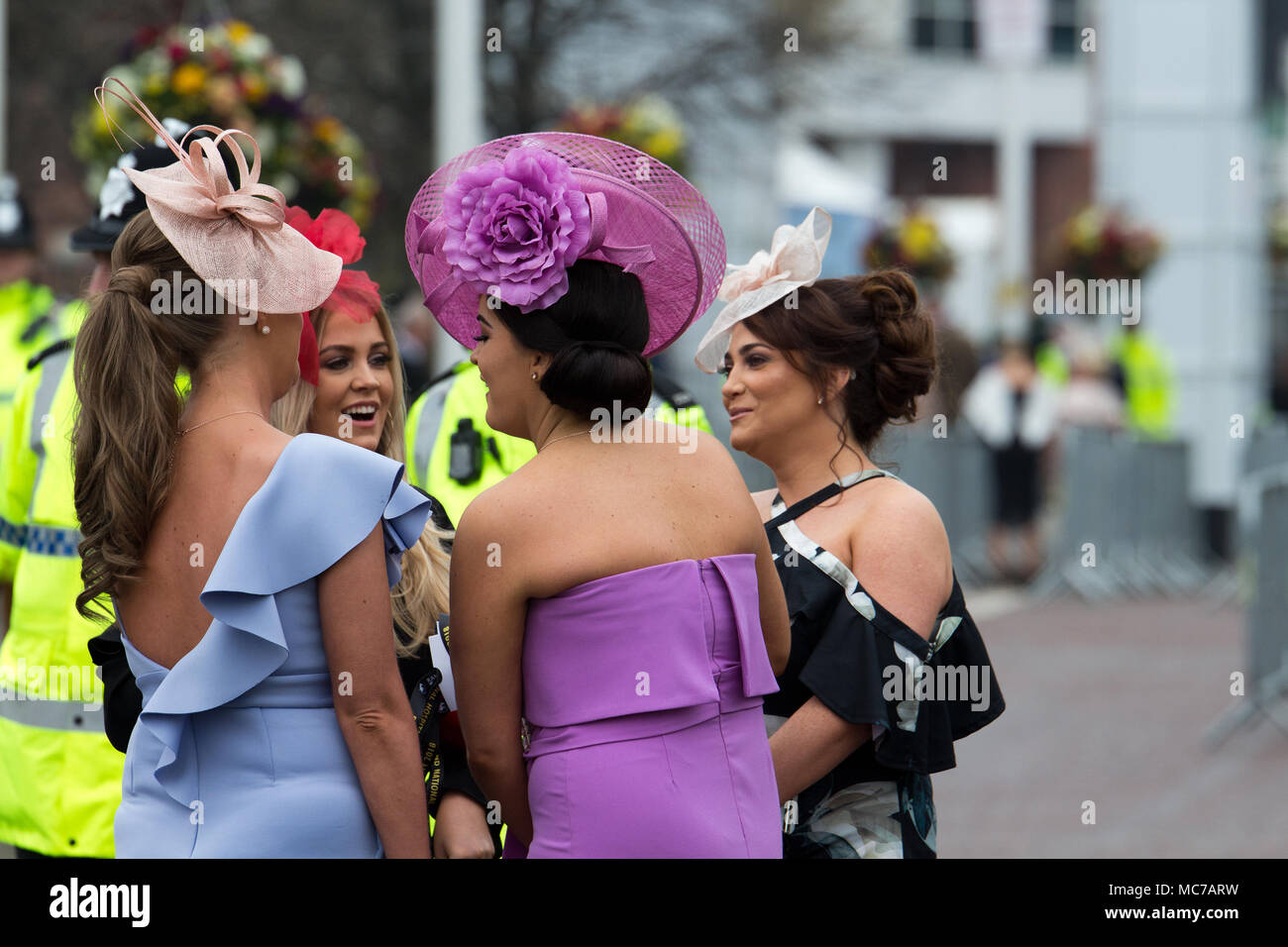 Aintree, Liverpool, Merseyside, UK. 13th Apr, 2018. Ladies Day, the ...