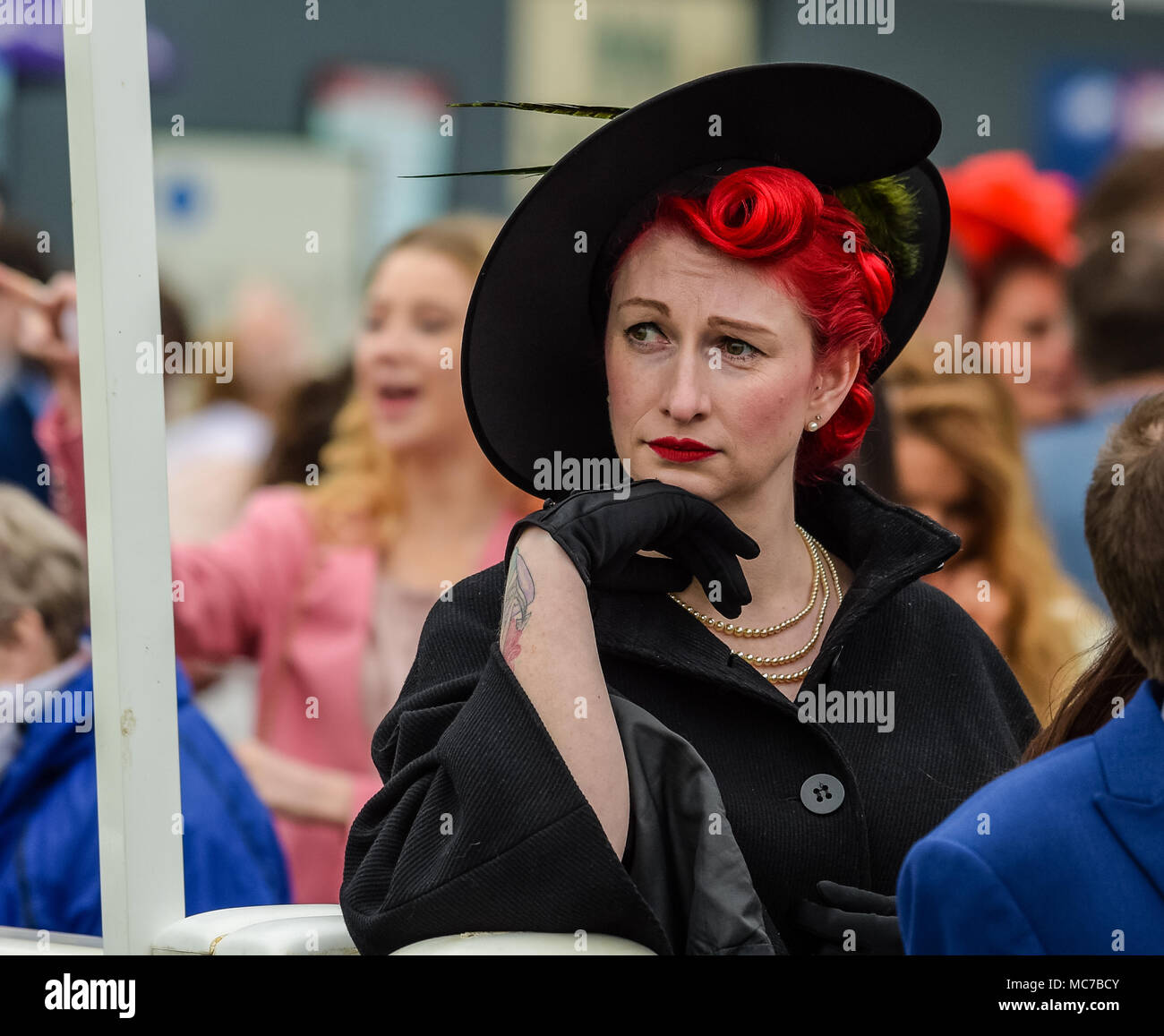 Aintree, Liverpool, Merseyside, UK. 13th April 2018, Aintree Racecourse ...