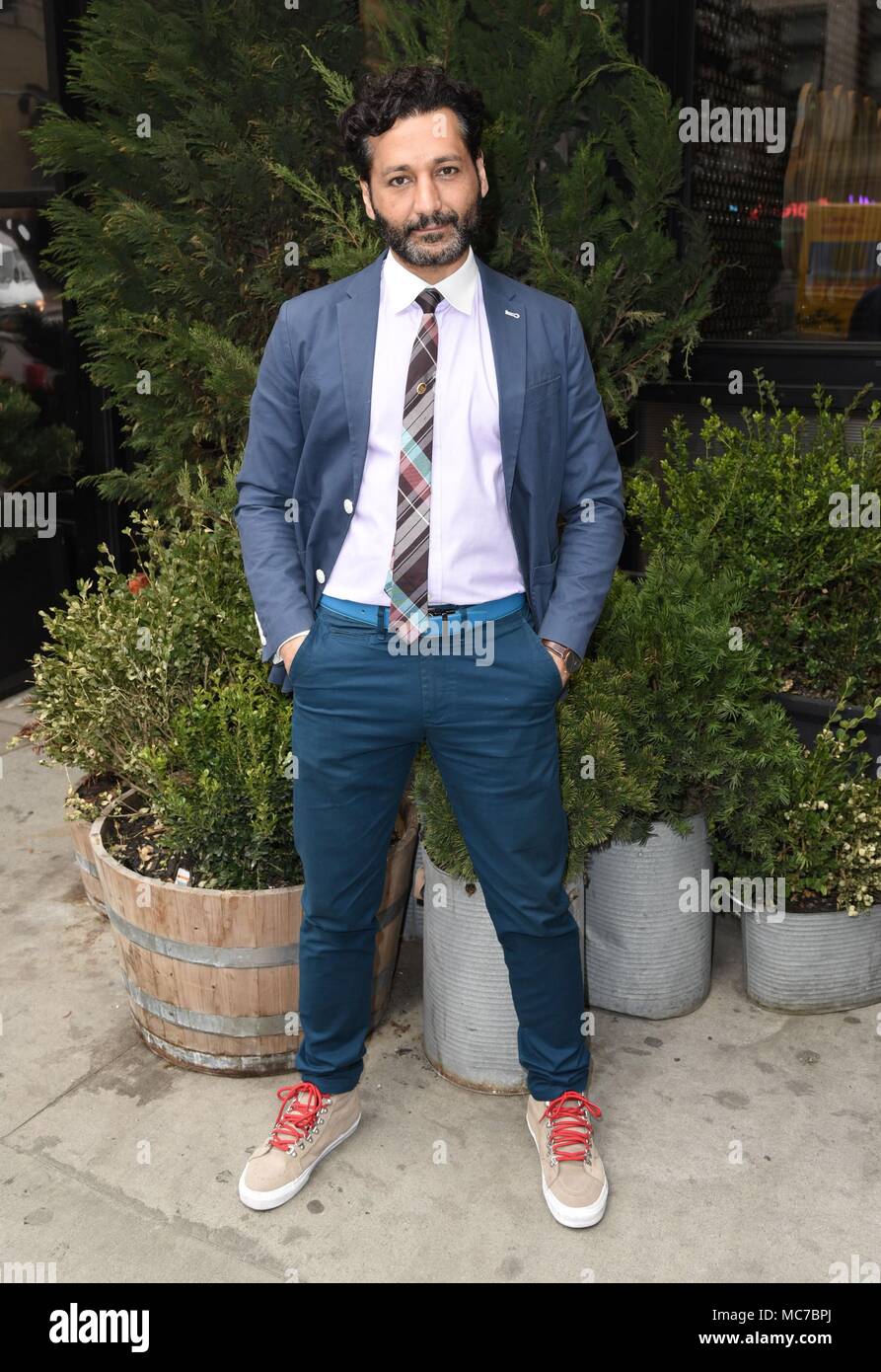 New York, NY, USA. 13th Apr, 2018. Can Anvar, seen at his mid-town ...