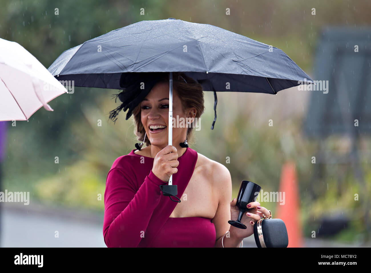 Aintree ladies day hats hi-res stock photography and images - Alamy