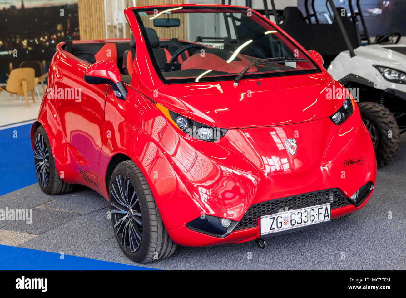 Zagreb, Croatia. 12th Apr, 2018. Zagreb Auto Show exhibition of the ...