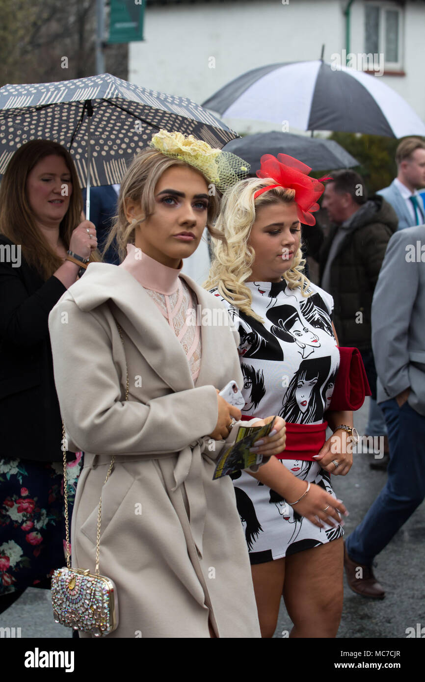 Aintree, Liverpool, Merseyside, UK. 13th Apr, 2018. Ladies Day, the ...