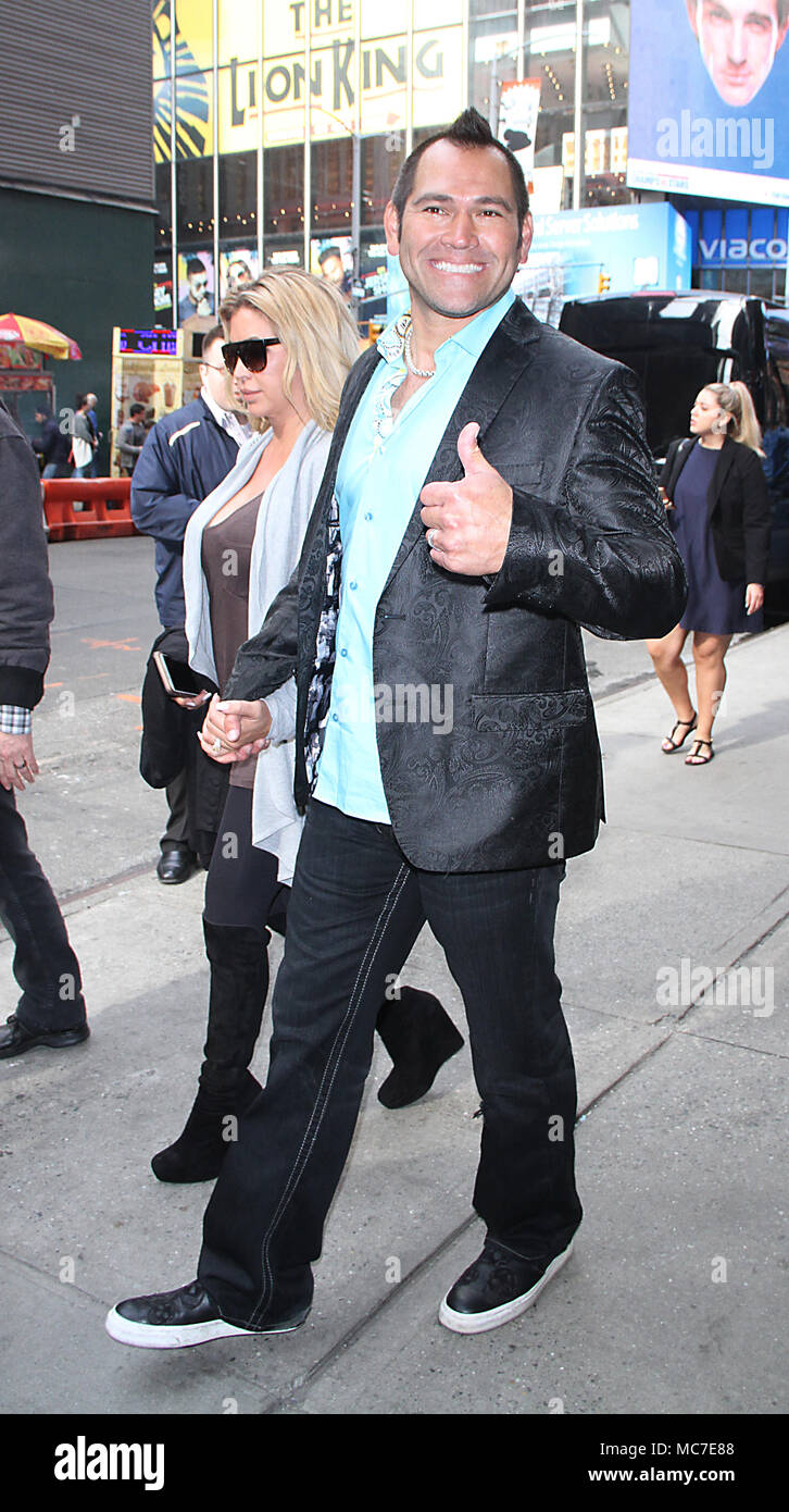 NEW YORK, NY April 13, 2018:Johnny Damon, and his wife Michelle Mangan ...