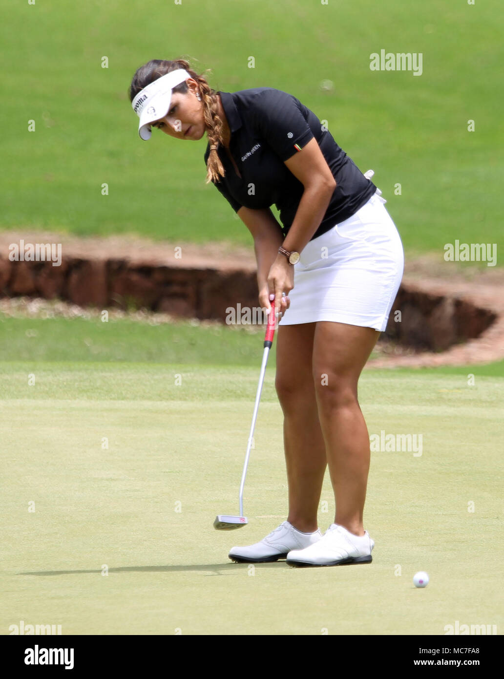 April 11, 2018 - Leticia Nayla Ras-Anderica putts on the 4th green ...