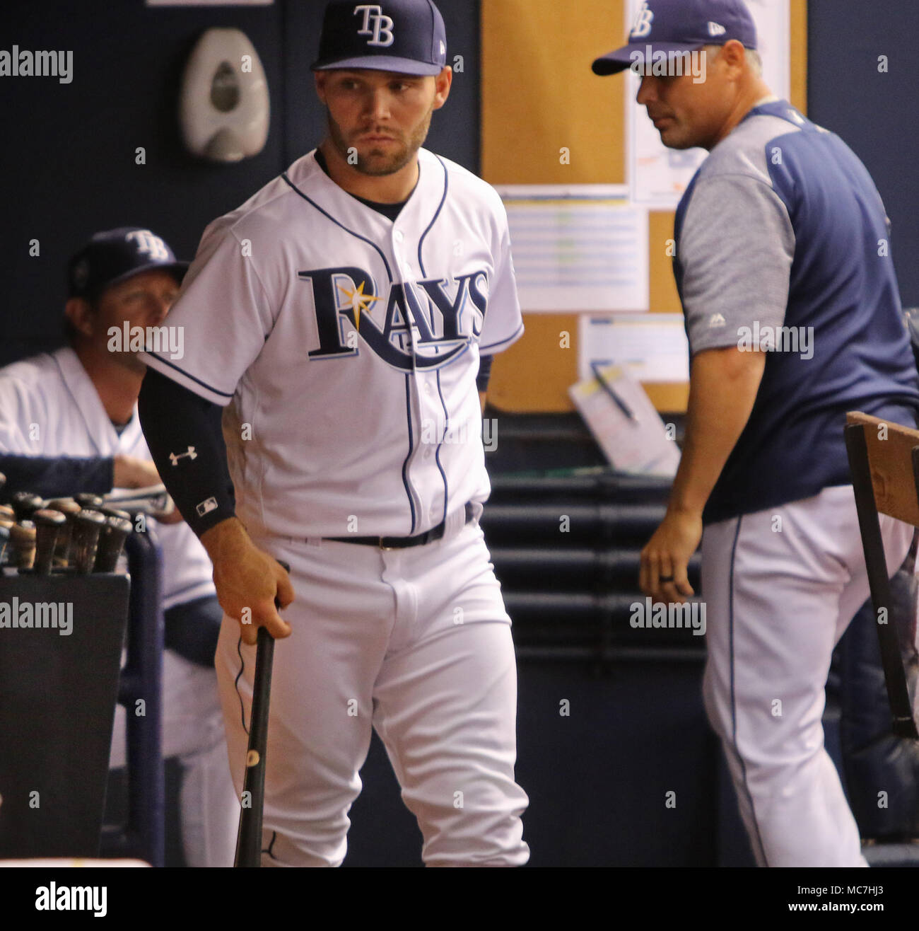 St. Petersburg, Florida, USA. 13th Apr, 2018. JIM DAMASKE | Times.Rays ...