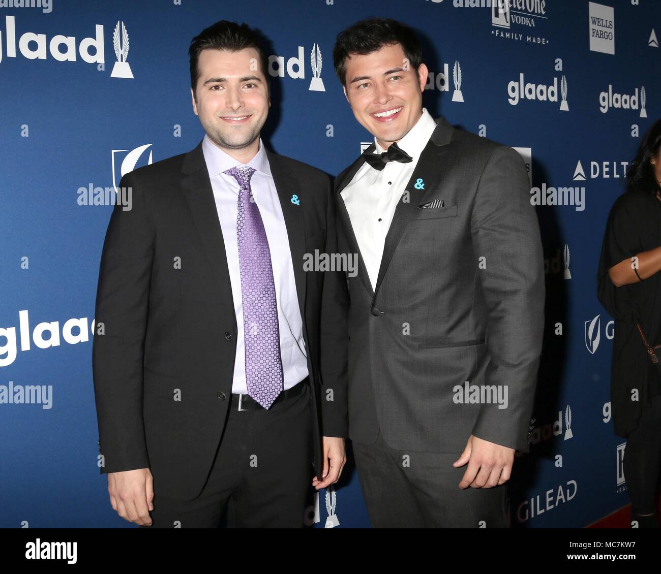 Freddie Smith, Christopher Sean at arrivals for 29th Annual GLAAD Media ...