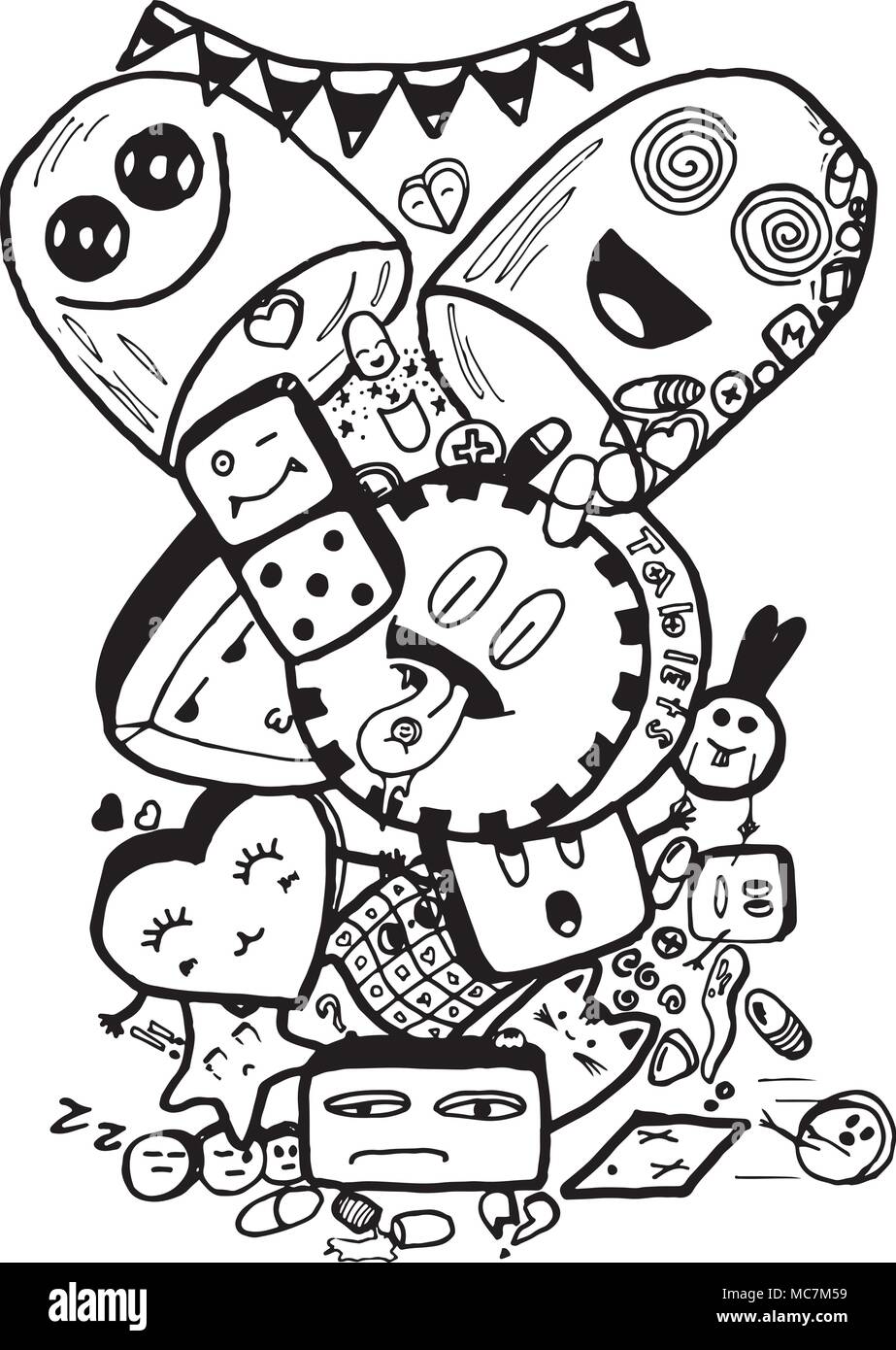 Kids and tablets Stock Vector Images - Alamy