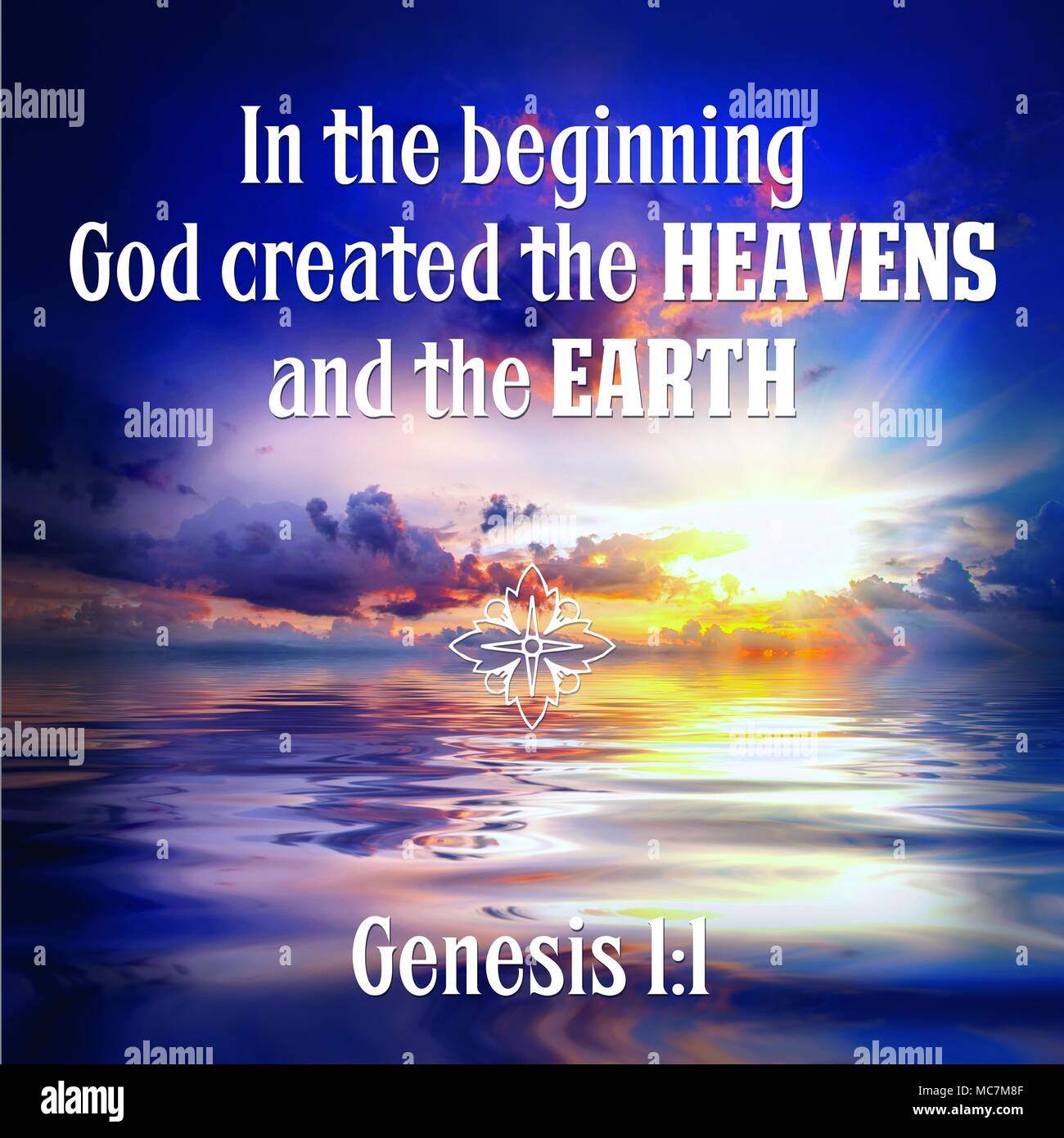 In the beginning God created the heavens and the earth Genesis 1:1 ...