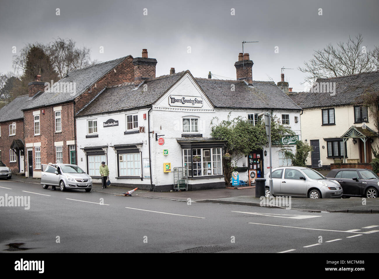 Image of Woore on the Staffordshire and Shropshire border Stock Photo ...