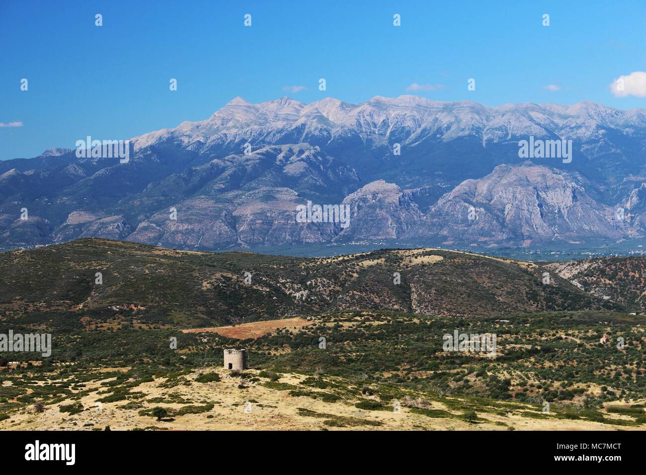 Mountain Taygetos in Greece Stock Photo - Alamy