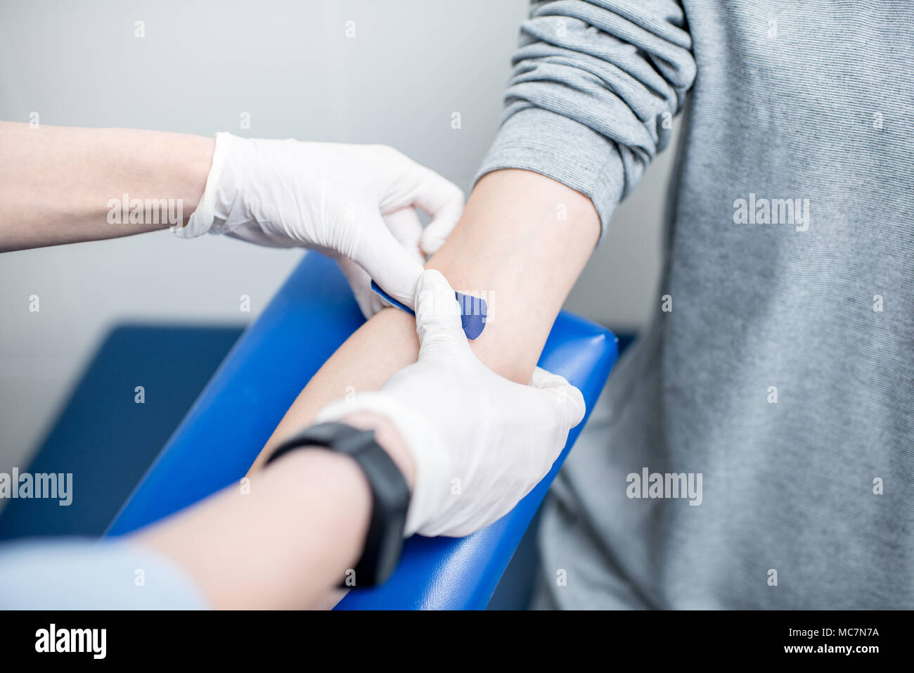 Blood test plaster hi-res stock photography and images - Alamy