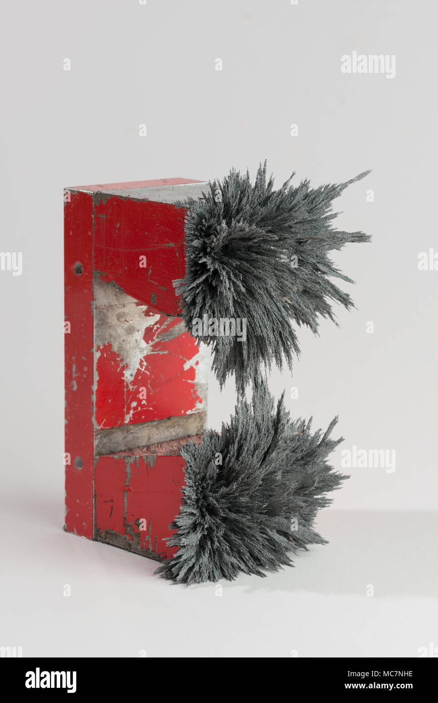 Very large powerful industrial magnet illustrating magnetic force and ...