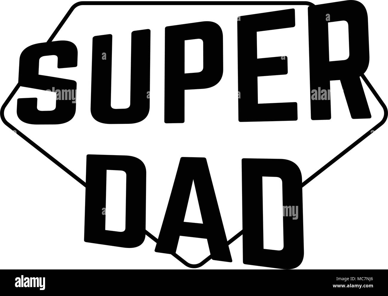 Abstract Super Dad Stock Vector Image & Art - Alamy
