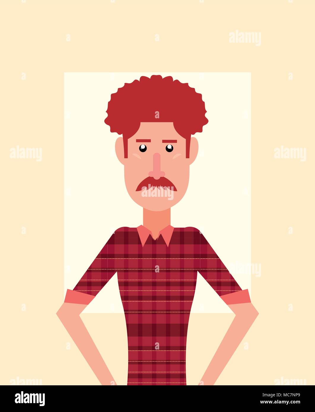 Happy fathers day design with cartoon father icon over yellow ...