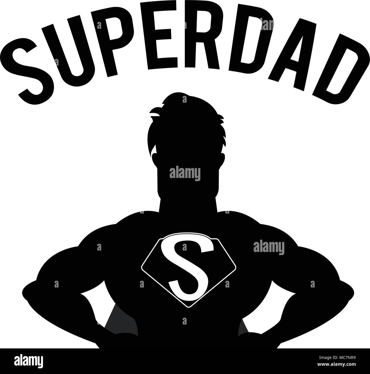 Super dad Black and White Stock Photos & Images - Alamy