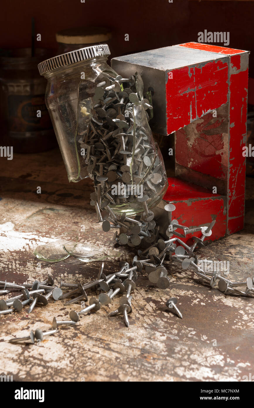 Roofing tacks hi-res stock photography and images - Alamy