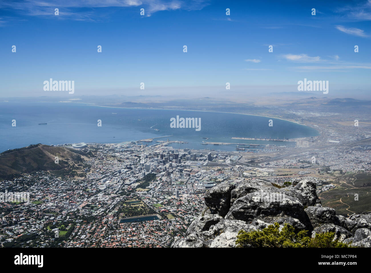 Signal Hill, Cape Town Stadium, Cape Town Harbour, Table Bay and ...