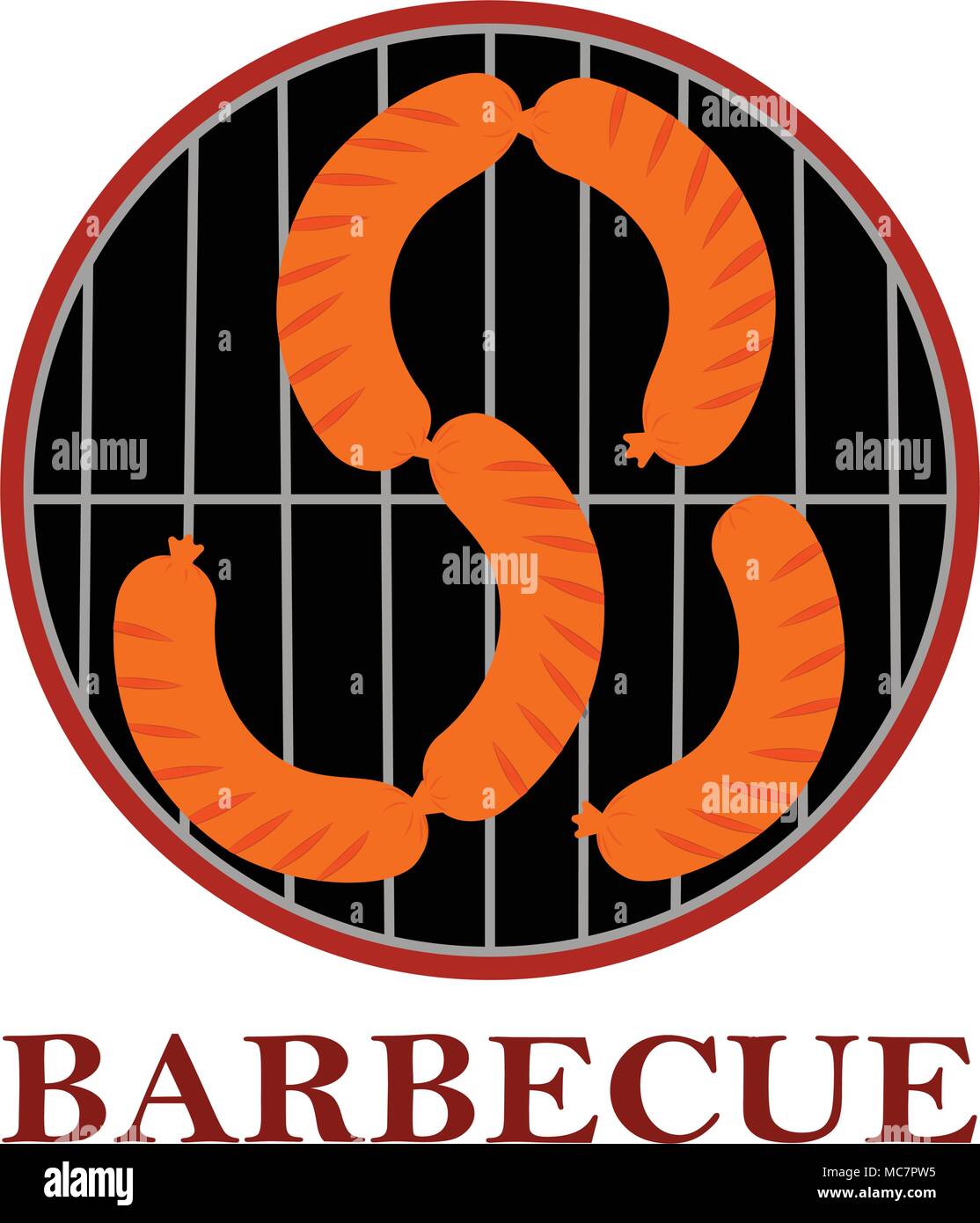 Abstract BBQ label Stock Vector Image & Art - Alamy