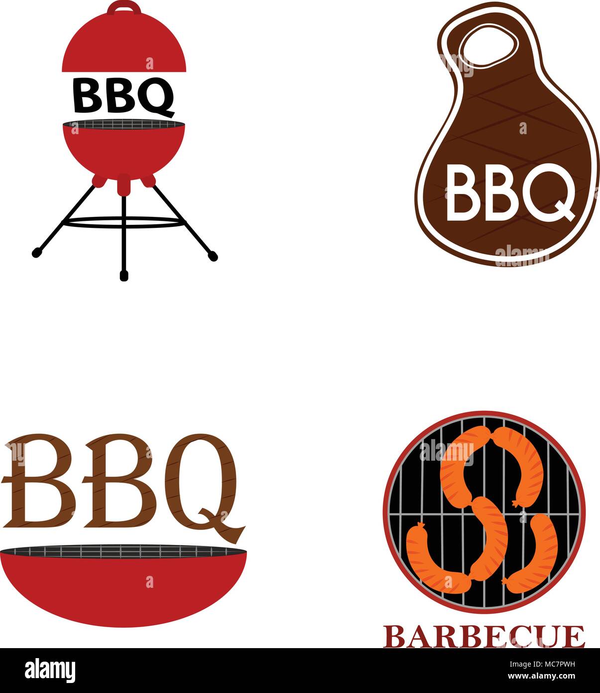 Abstract BBQ label Stock Vector Image & Art - Alamy