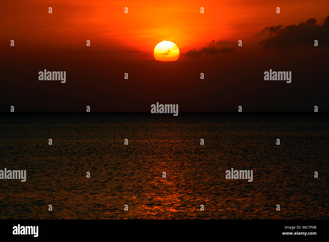 scenic naturally of golden hours sunset Stock Photo - Alamy