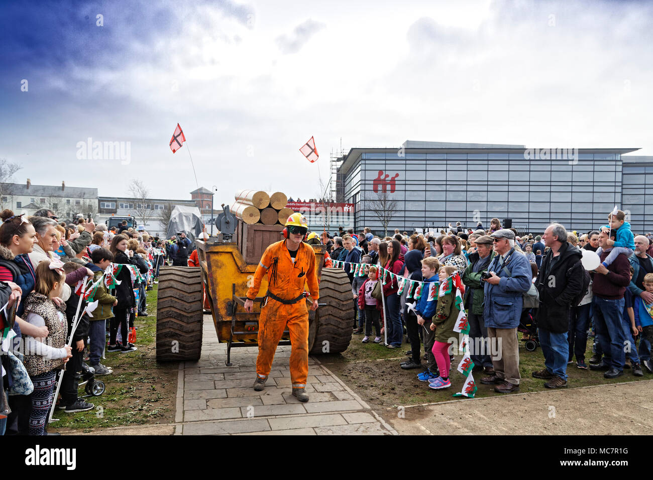 Pictured: The Man Engine at the Waterfront Museum in Swansea, Wales, UK ...