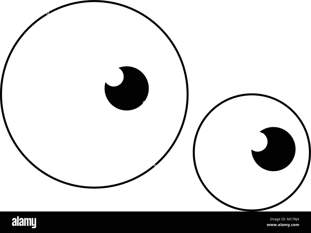 Abstract cartoon eyes Stock Vector Image & Art - Alamy