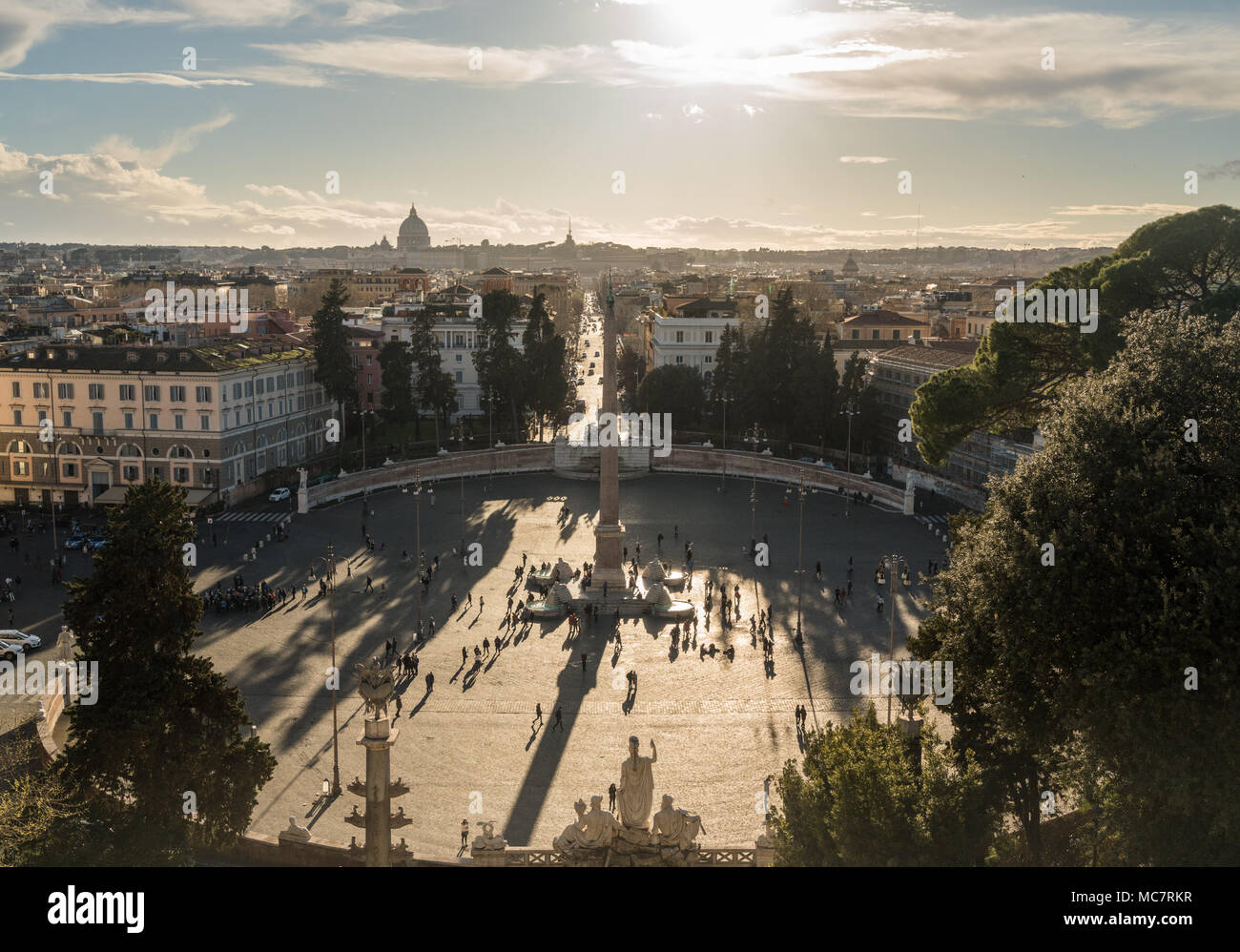 Piazza del Popolo in Rome, Italy Stock Photo - Alamy
