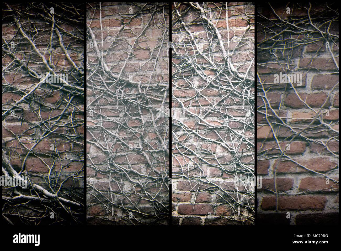 Brick wall stone background - texture for continuous rocks Stock Photo ...