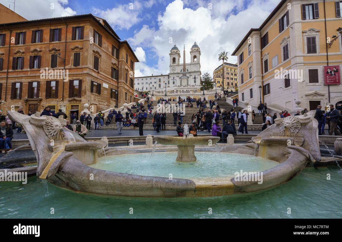 Rome spanish steps hi-res stock photography and images - Alamy