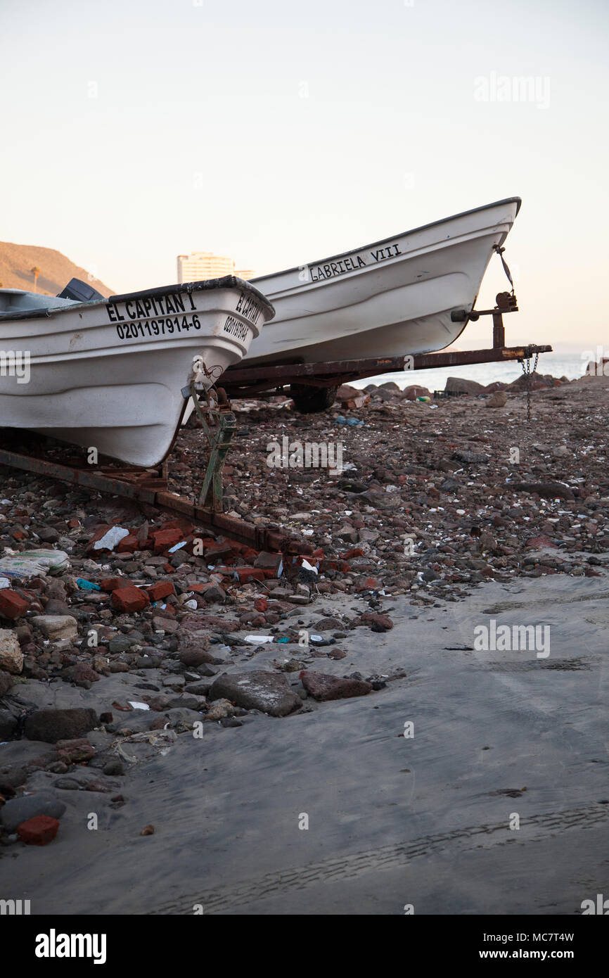 Boats Popotla, Rosarito, Baja California, Mexico Stock Photo - Alamy