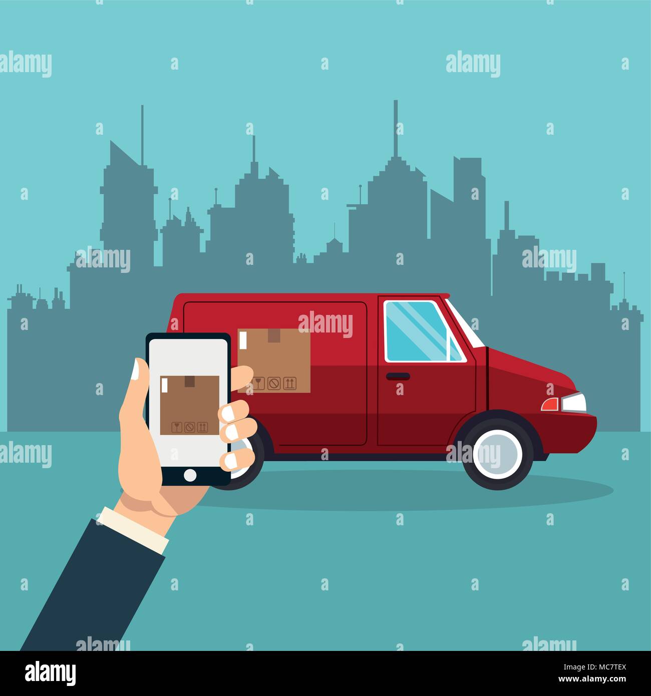 Express delivery service Stock Vector Image & Art - Alamy