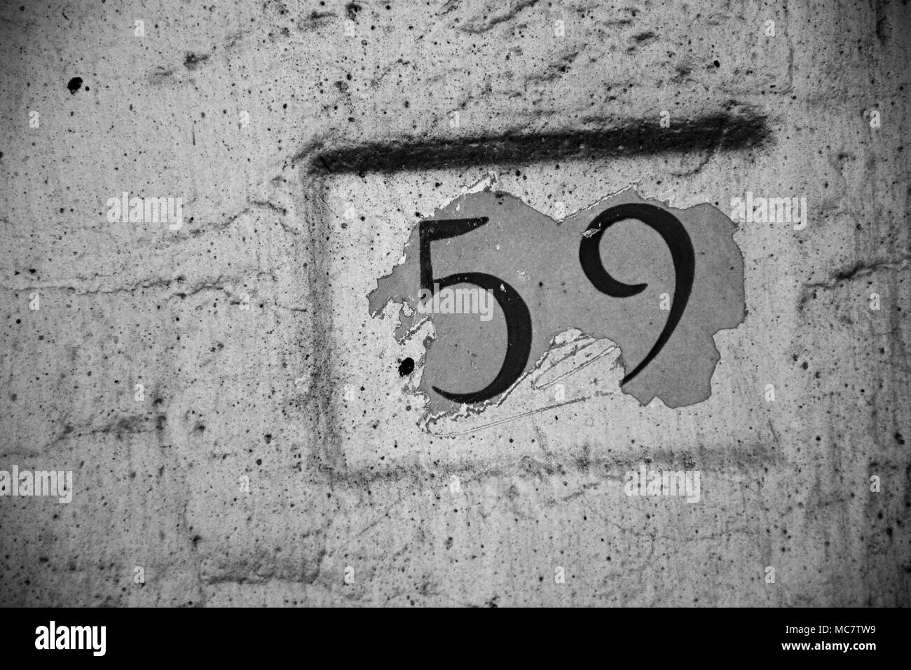 House number plaque hi-res stock photography and images - Alamy