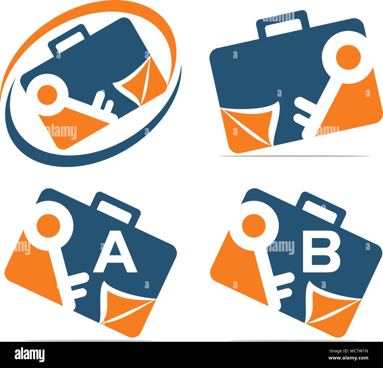 Briefcase Key Document Template Set Stock Vector Image & Art - Alamy