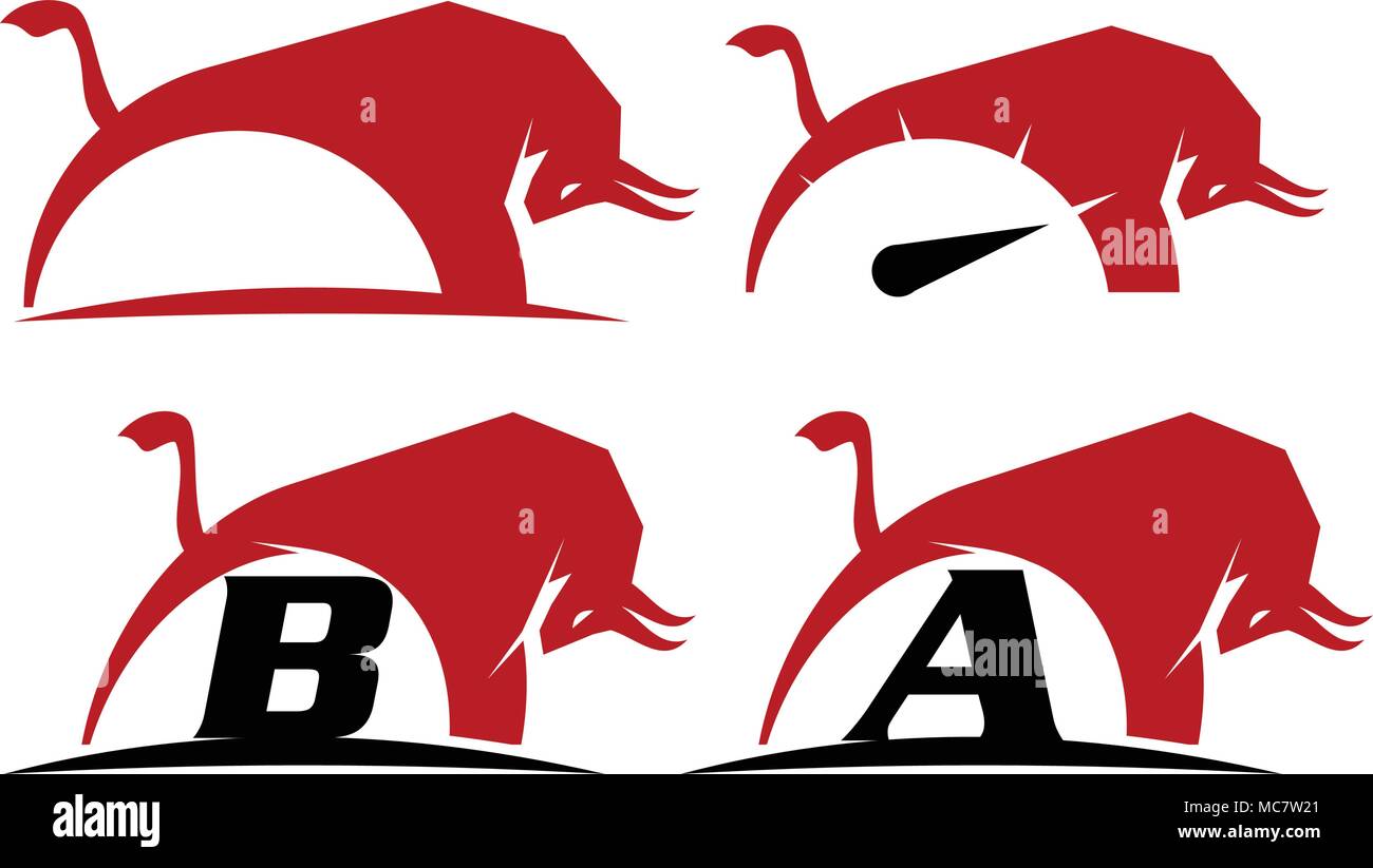 Bull Power Template Set Stock Vector Image & Art - Alamy