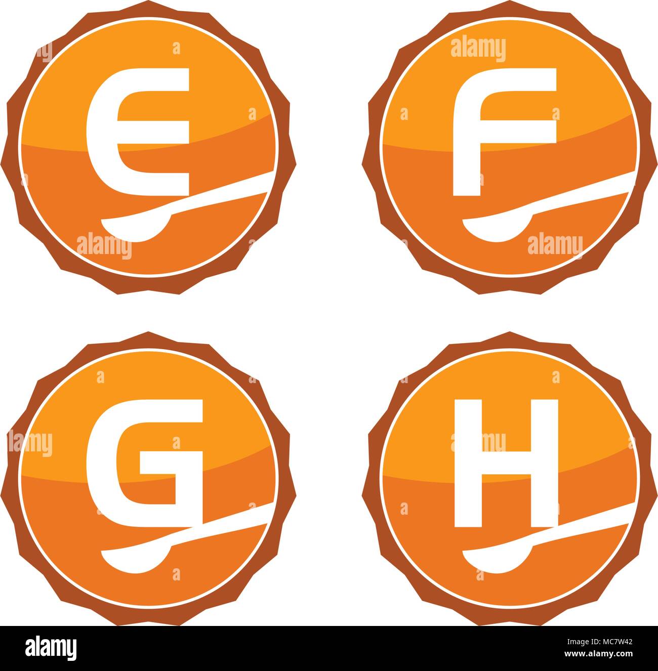 Dessert recipes vector vectors hi-res stock photography and images - Alamy