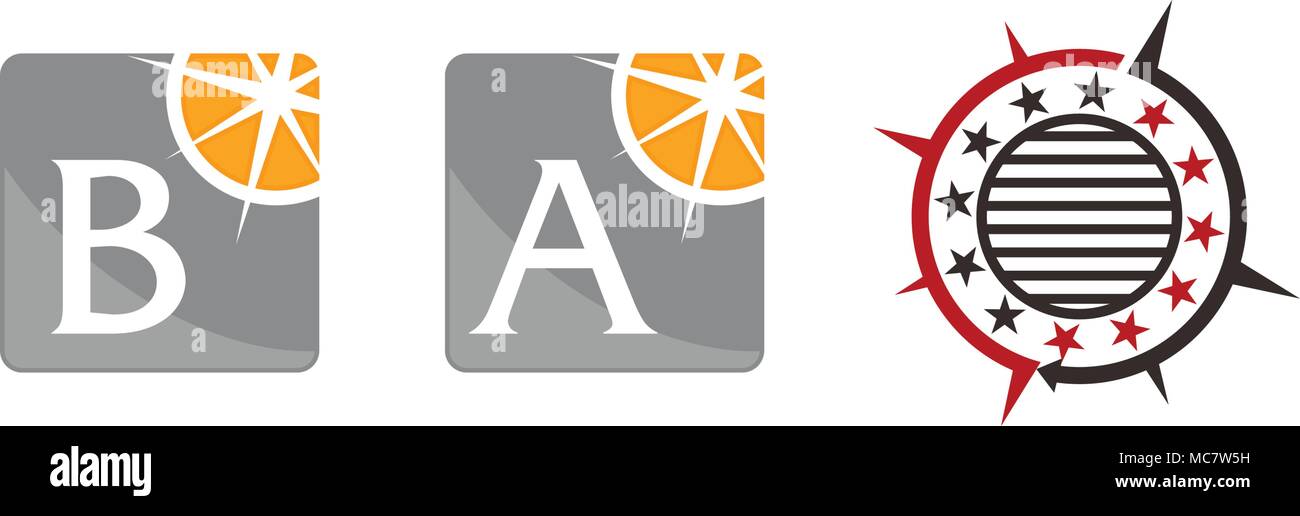 Compass Guide Solutions Template Set Stock Vector Image & Art - Alamy